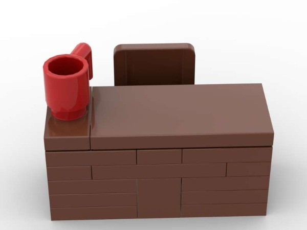 LEGO MOC Desk by WaldheimBoys | Rebrickable - Build with LEGO