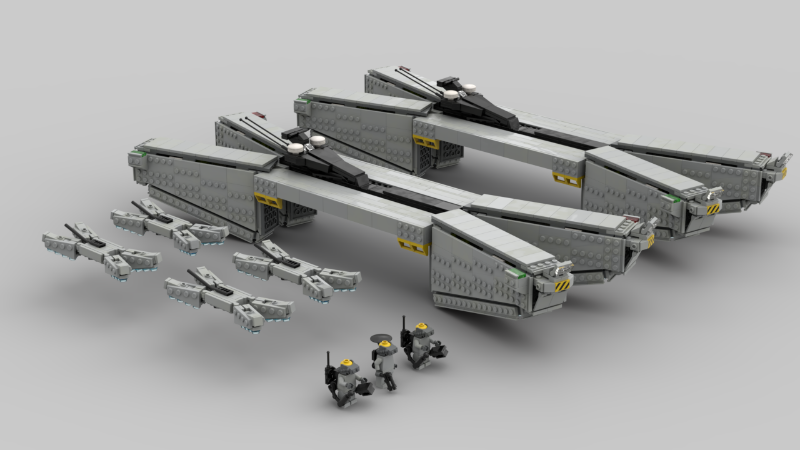 LEGO MOC-181078 Aerial Logistics Team by Futurism_Lego | Rebrickable ...