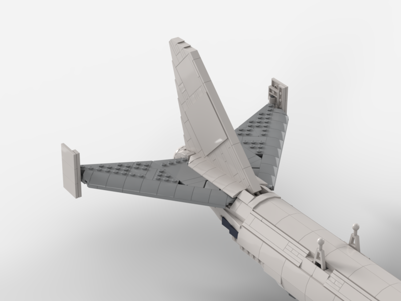LEGO MOC 10360 Boeing 747 SCA horizontal stabiliser mod by ryangc ...