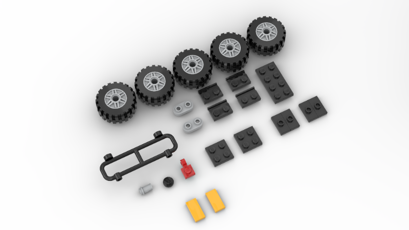 LEGO MOC-155741 Land Rover 40650 with pivoting wheels by Betteroffburnt ...