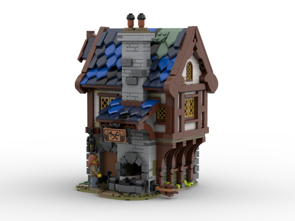 LEGO MOC-220777 Blacksmith scaled down by Vuzi | Rebrickable - Build ...