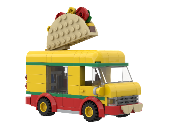 LEGO MOC-185484 Taco Truck by AntOrman | Rebrickable - Build with LEGO