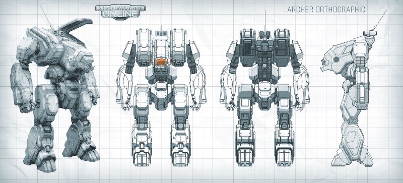 LEGO MOC-185836 Archer ARC-4M Battlemech by canuck33 | Rebrickable ...