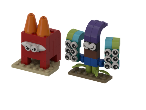 LEGO MOC Peacock & Predators by Kid Stripes | Rebrickable - Build with LEGO