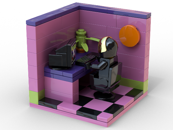 LEGO MOC Vaporwave Cubicle by swingline | Rebrickable - Build with LEGO