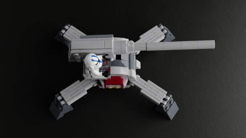 LEGO MOC Mini Av-7 cannon by Badger_ | Rebrickable - Build with LEGO