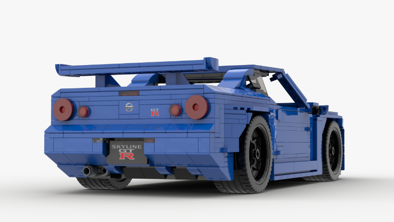 LEGO MOC Nissan Skyline GTR R34 by IronBricks17 | Rebrickable - Build ...