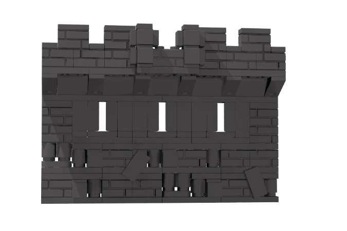 LEGO MOC-185027 Castle wall design 1 by Bricksideas | Rebrickable ...
