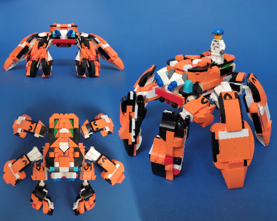 LEGO MOC 31129 Tiger Tank Mech by DS3D | Rebrickable - Build with LEGO