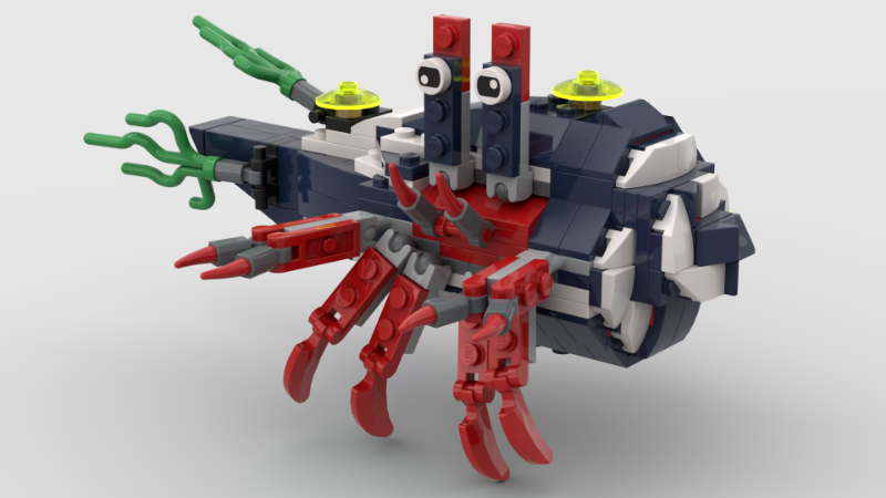 LEGO MOC Hermit Crab 2 to 1 by sandygast | Rebrickable - Build with LEGO