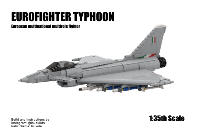 LEGO MOC Eurofighter Typhoon by Isubuilds | Rebrickable - Build with LEGO