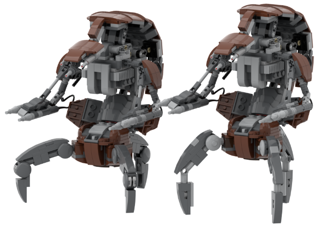 LEGO MOC-180810 Posable Legs for 75381 Droideka by OrchardBuilds ...