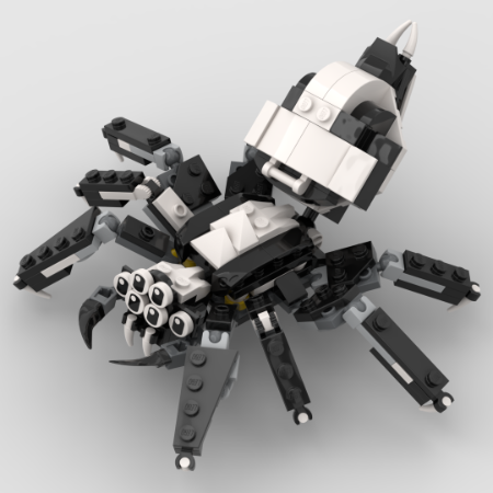 LEGO MOC Jumping Spider by SparrowLegs | Rebrickable - Build with LEGO