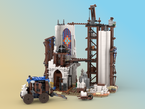 LEGO MOC Medieval Stonemasons Guild by arselus | Rebrickable - Build ...