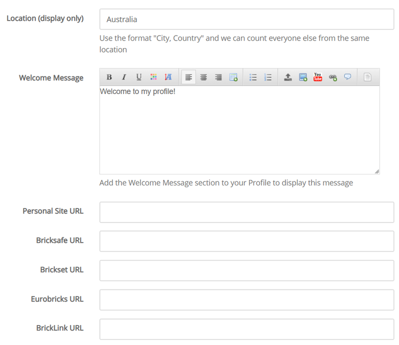 Rebrickable Help Guide: Profile | Rebrickable - Build with LEGO
