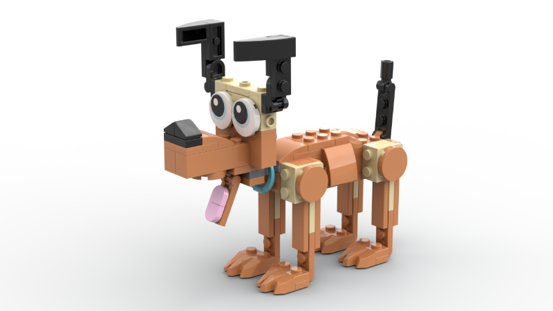 LEGO MOC 31137 Pluto (Mickys dog)( not the best) by FunkyDonut | Rebrickable - Build with LEGO