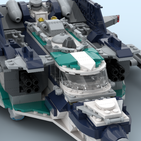 LEGO MOC-183846 Alpha Class NV1 Starship - Aion's Compass by SlamTrunk ...