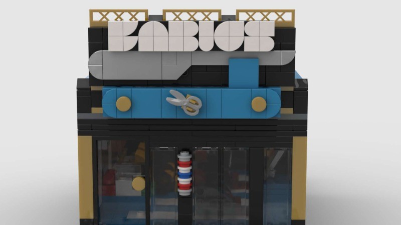 LEGO MOC Barber Shop: Fabio's by DottorCost | Rebrickable - Build with LEGO