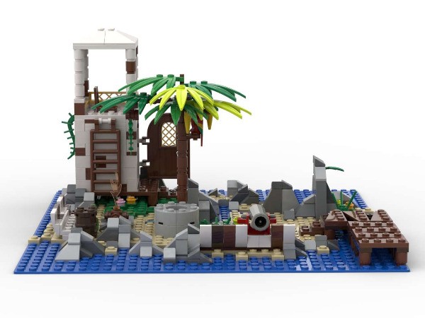LEGO MOC Deserted Lookout by Adelego | Rebrickable - Build with LEGO