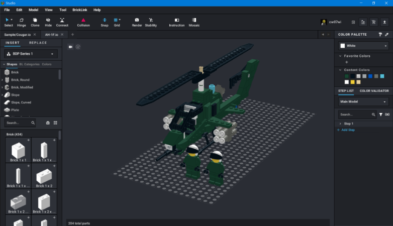 LEGO MOC AH-1F/S cobra by cw07wi | Rebrickable - Build with LEGO