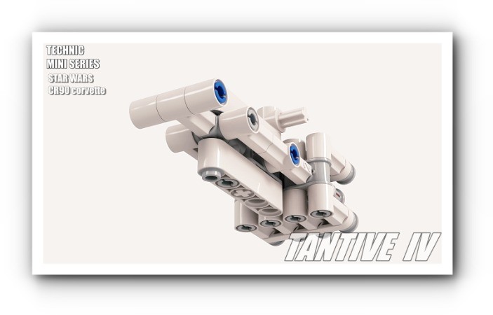 LEGO MOC TECHNIC mini TANTIVE-IV by pins_n_liftarms | Rebrickable ...