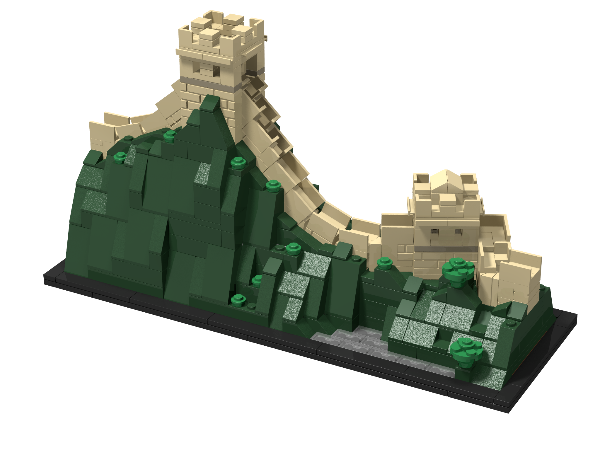 LEGO MOC Extension of Great Wall of China - 21041 - High mountain ...