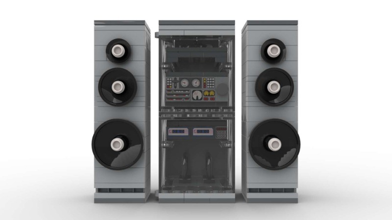 LEGO MOC-184609 80's Stereo Cabinet by lacrymologyst | Rebrickable ...