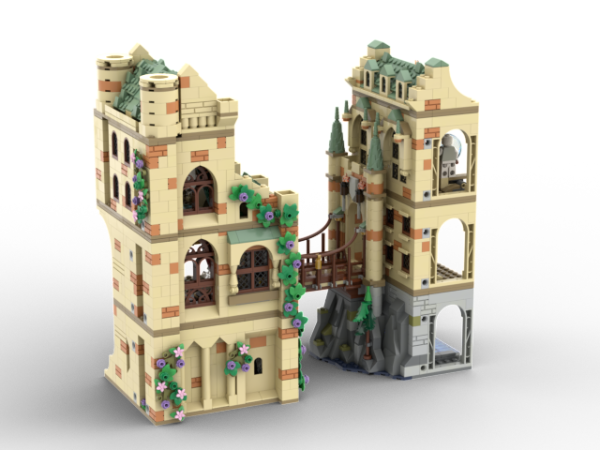 LEGO MOC HP Modular - Suspension Bridge Tower by Gobsmack | Rebrickable ...