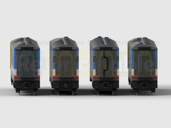 LEGO MOC-209369 4-Wide Class 423 4-VEP 4 Carriage EMU Train In Network ...