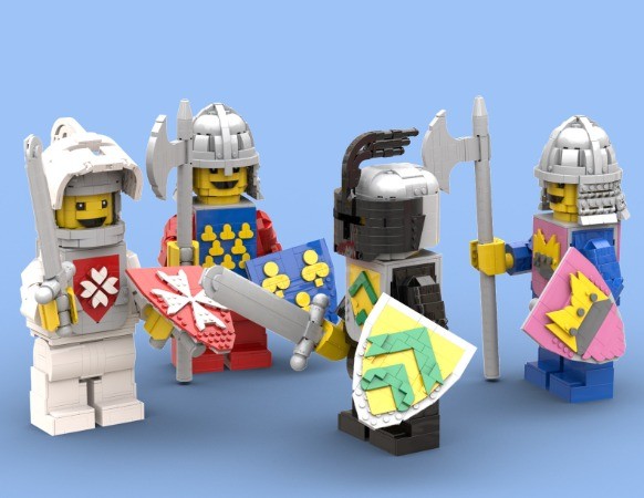 LEGO MOC Shield Chevrons 6:1 by SylvainLS | Rebrickable - Build with LEGO