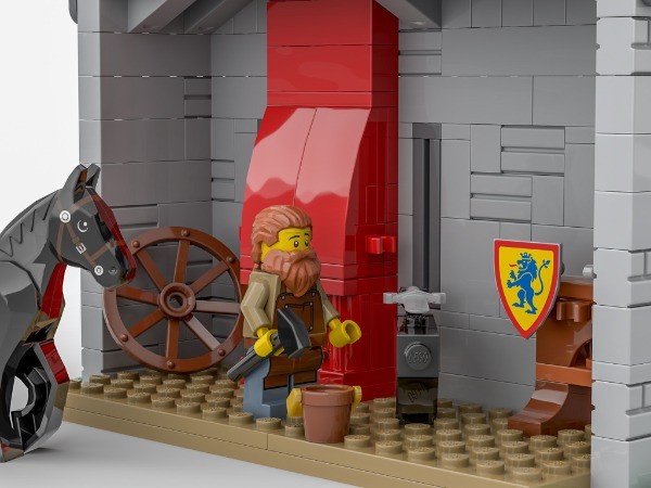 LEGO MOC Blacksmith Shop by -DoNe- | Rebrickable - Build with LEGO