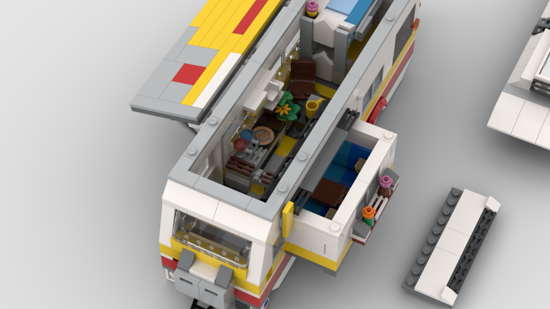 LEGO MOC Large RV Travel Trailer by davidgitz | Rebrickable - Build ...