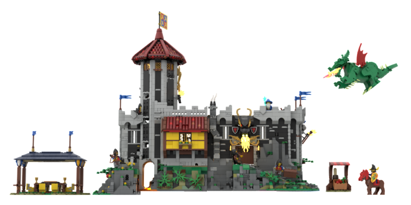 LEGO MOC Majisto's Fire Breathing Fortress Wizard Tower Castle - 31120 ...