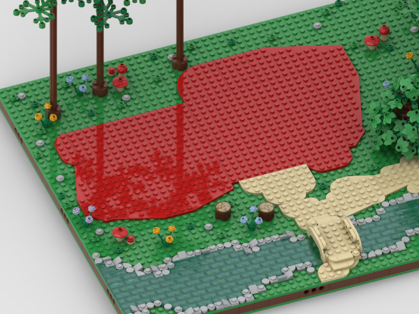 LEGO MOC Enchanted Forest + display for set 43242 Snow White and the ...