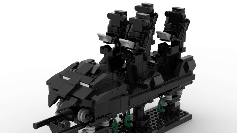 LEGO MOC Roller coaster - Bat-man Gotham City Escape - Parque Warner ...