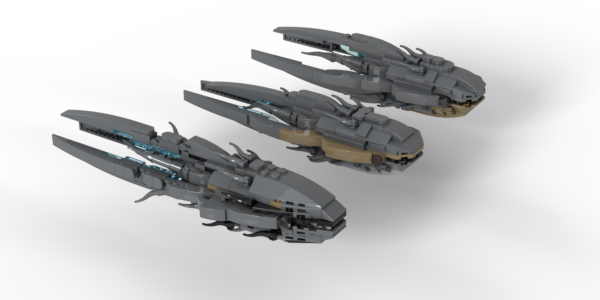 LEGO MOC Micro Diorama : T-6 Shuttle with Purrgils into the Hyperspace ...