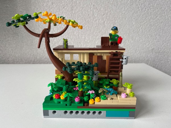 LEGO MOC Koala Observation Hut by bred1 | Rebrickable - Build with LEGO