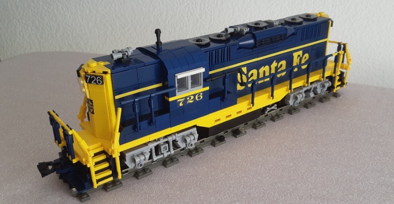 LEGO MOC Santa Fe GP9 by Yellow.LXF | Rebrickable - Build with LEGO