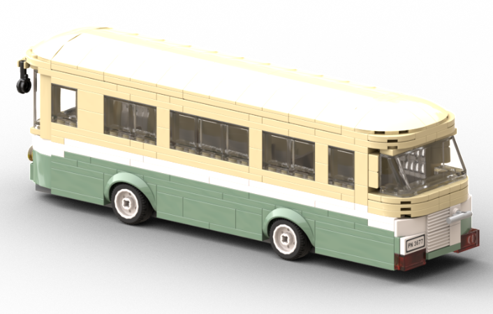 LEGO MOC Retro Bus by Stein.Meister | Rebrickable - Build with LEGO