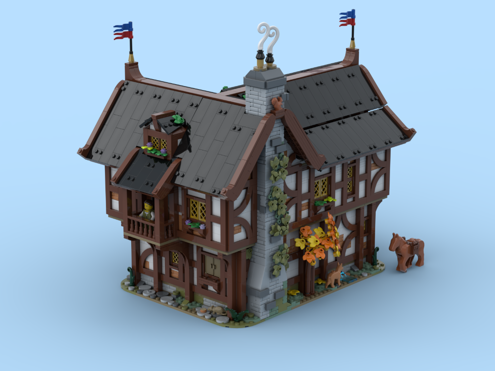 LEGO MOC-224648 Grand Medieval Inn by TheMagicBrick | Rebrickable ...