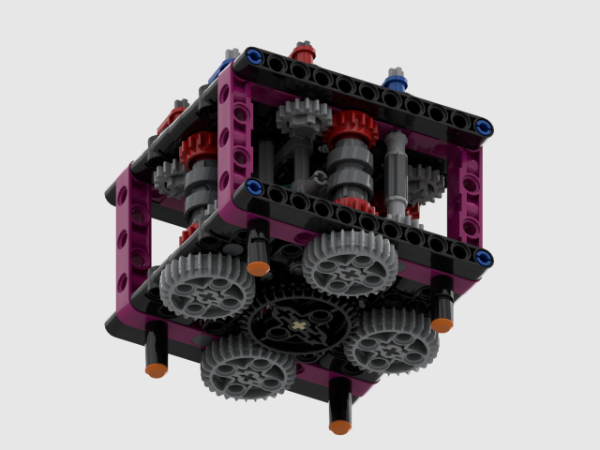 LEGO MOC Lego MOC distribution transmission 8 outputs by larwa ...