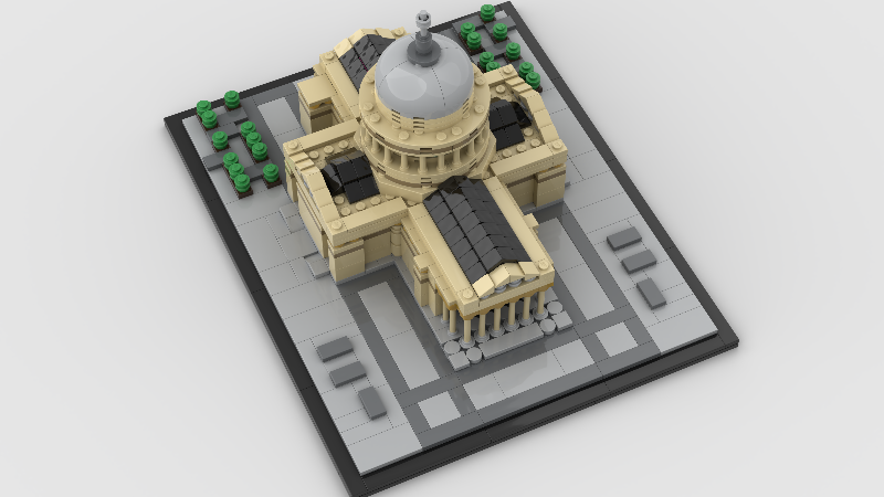 LEGO MOC Lego Pantheon by Onepierre | Rebrickable - Build with LEGO