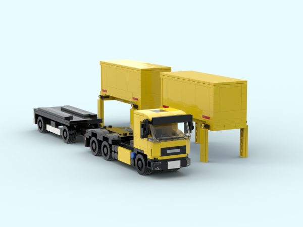 LEGO MOC Post DHL LKW MAN Post Service Truck by BK Brick Design ...