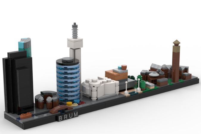 LEGO MOC Birmingham (UK) Skyline by JensR | Rebrickable - Build with LEGO