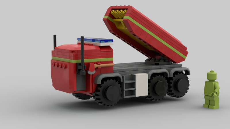 LEGO MOC Futuristic Autonomous Firetruck by Futurism_Lego | Rebrickable ...