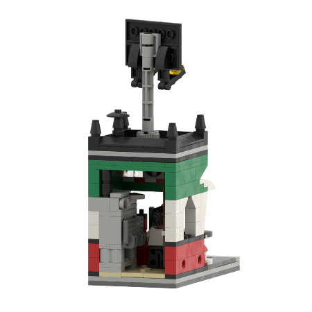 LEGO MOC Pizza Food Stand by Curraheetom | Rebrickable - Build with LEGO