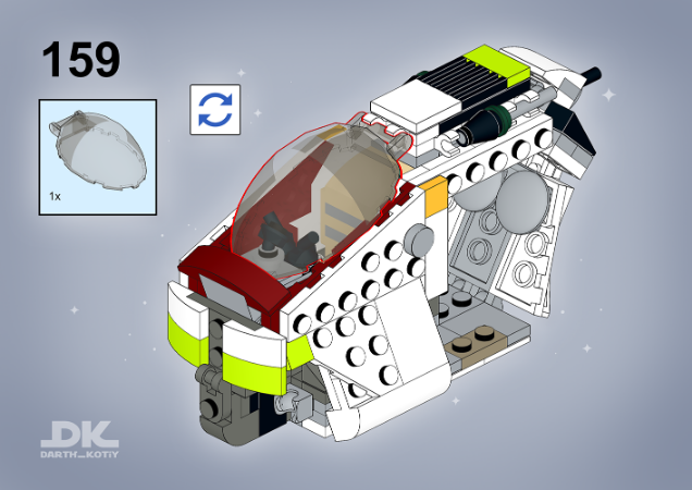 LEGO MOC-205729 Chibi LAAT _ Chibi Gunship by Darth_Kotiy | Rebrickable ...