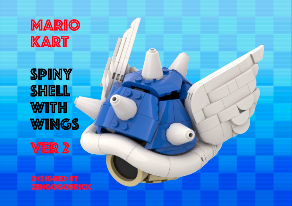 LEGO MOC 40787 Mario Kart – Spiny Shell with Wings by zengogobrick ...