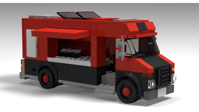 LEGO MOC Food Truck by DC_Customs | Rebrickable - Build with LEGO