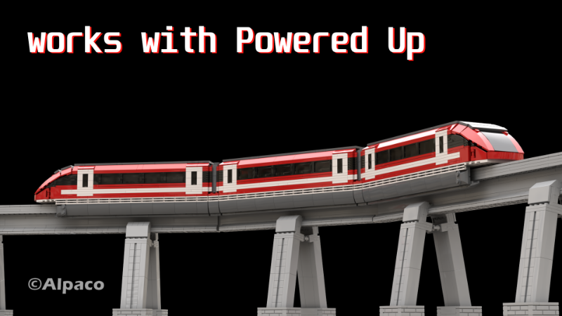 LEGO MOC Transrapid 09 by Alpaco | Rebrickable - Build with LEGO